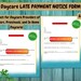 Daycare LATE PAYMENT NOTICE Form/editable / Perfect for - Etsy Canada