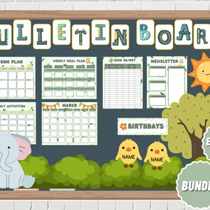 Spring Theme Preschool Bulletin Board / Best for Home Daycare ...
