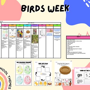 ANIMAL THEMES Printable Preschool Lesson Plan Bundle/perfect for ...