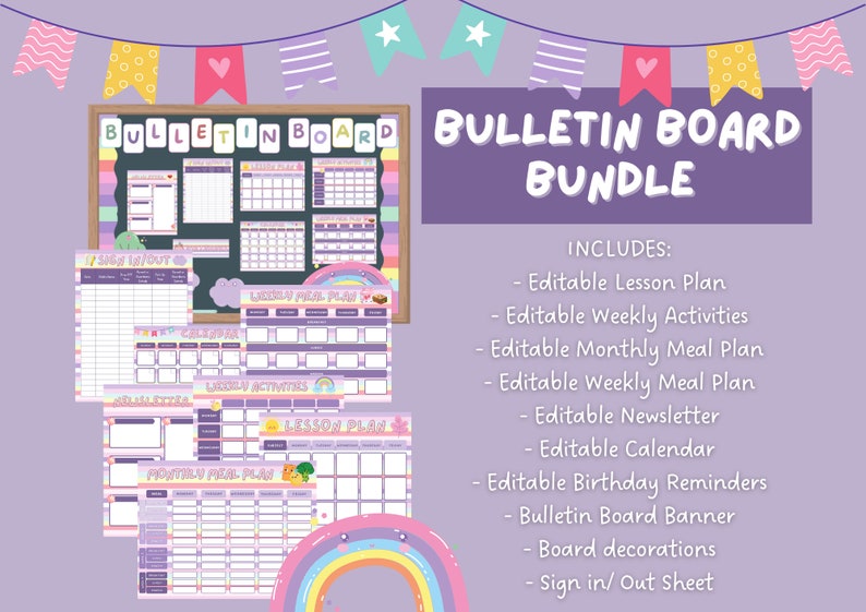 Daycare Bulletin Board Bundle / Activity Board for Home - Etsy