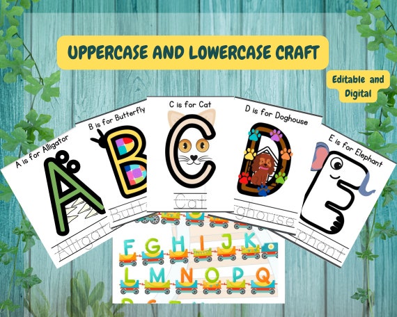 Upper Case and Lower Case Craft Activity Book / Perfect Craft | Etsy