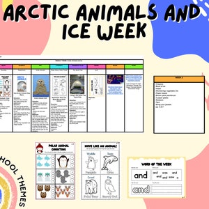 WINTER THEMES Printable Preschool Lesson Plan BUNDLE /(dec- Mar ...