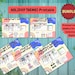HOLIDAY THEMES Printable Preschool Lesson Plan Bundle/perfect for ...