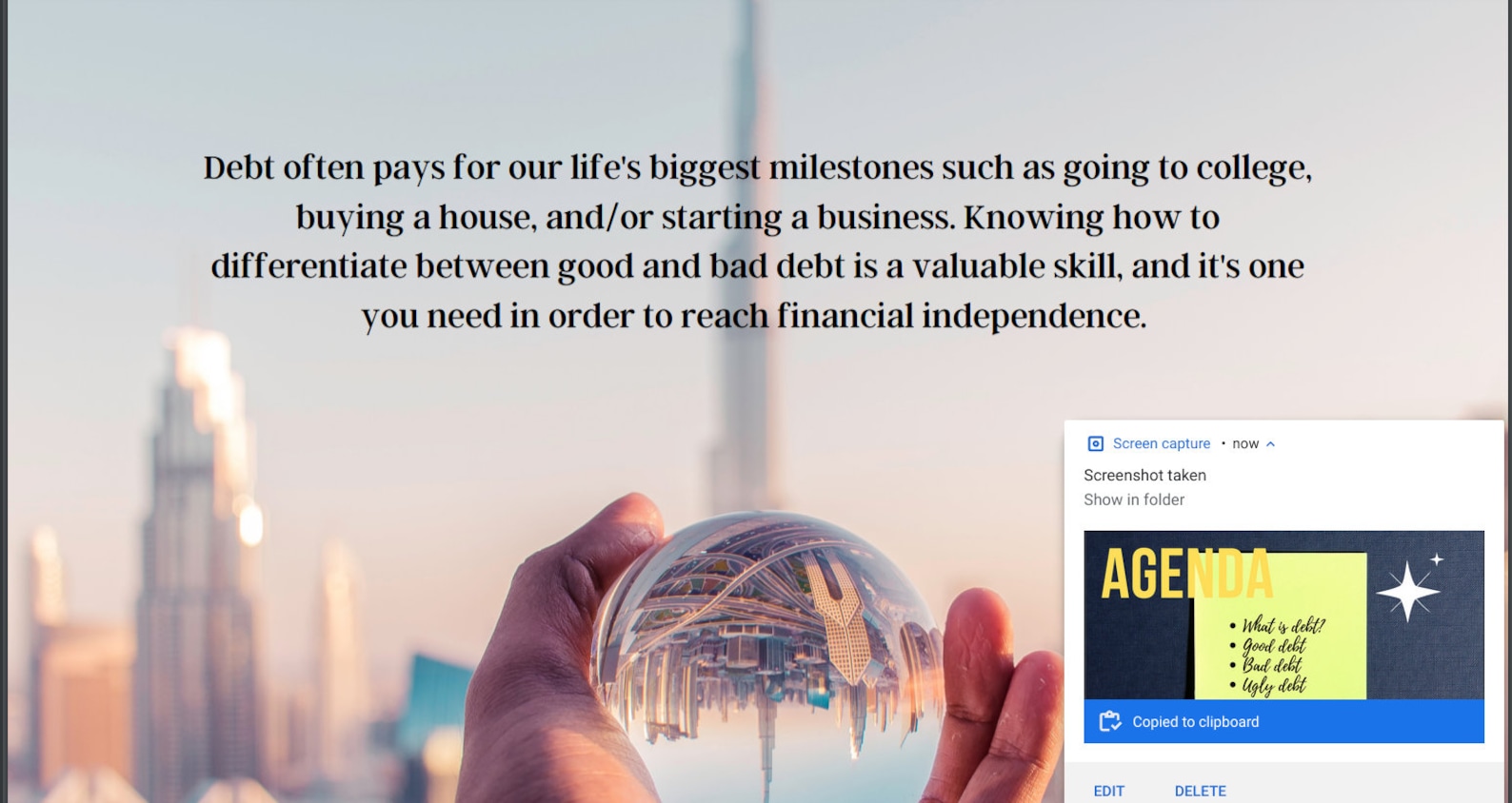 LIFE SKILLS CURRICULUM: Financial Literacy- "what is Debt?" Grades 9-12 ...