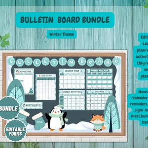 Winter Theme Bulletin Board Printable / Celebrate the Winters in ...