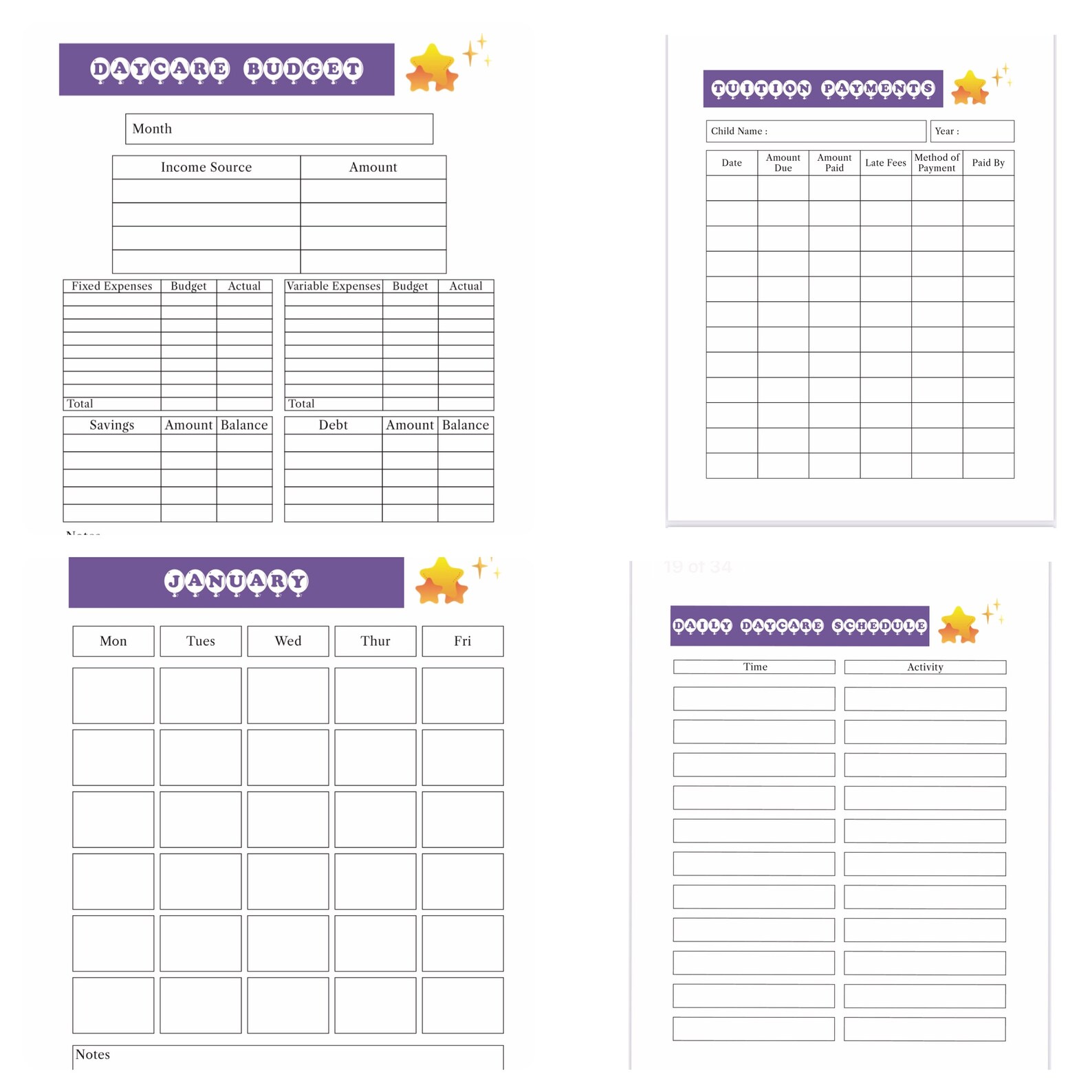 Ultimate Daycare Planner Digital - Etsy