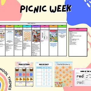 Summer Preschool Lesson Plan Bundle: June-august Themes (PDF) - Etsy