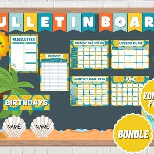Summer Theme Bulletin Board / Easy and Modern Classroom Decorations ...
