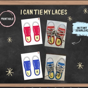 Shoelace Tying Practice: Homeschool Printable Activity (PDF) - Etsy