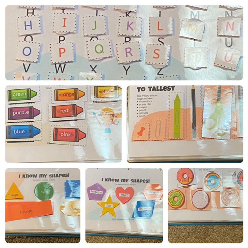 Interactive Preschool Learning Binder - Etsy