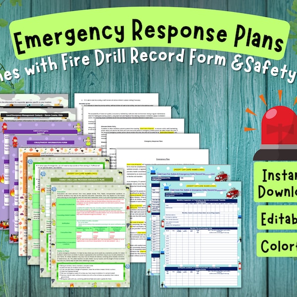 Emergency Action Plan Template - Etsy
