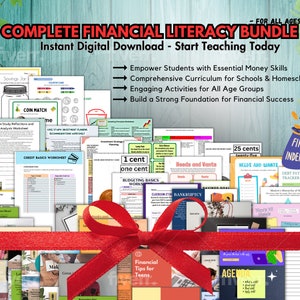 Complete Financial Literacy Curriculum Bundle for All Ages! Daycares ...