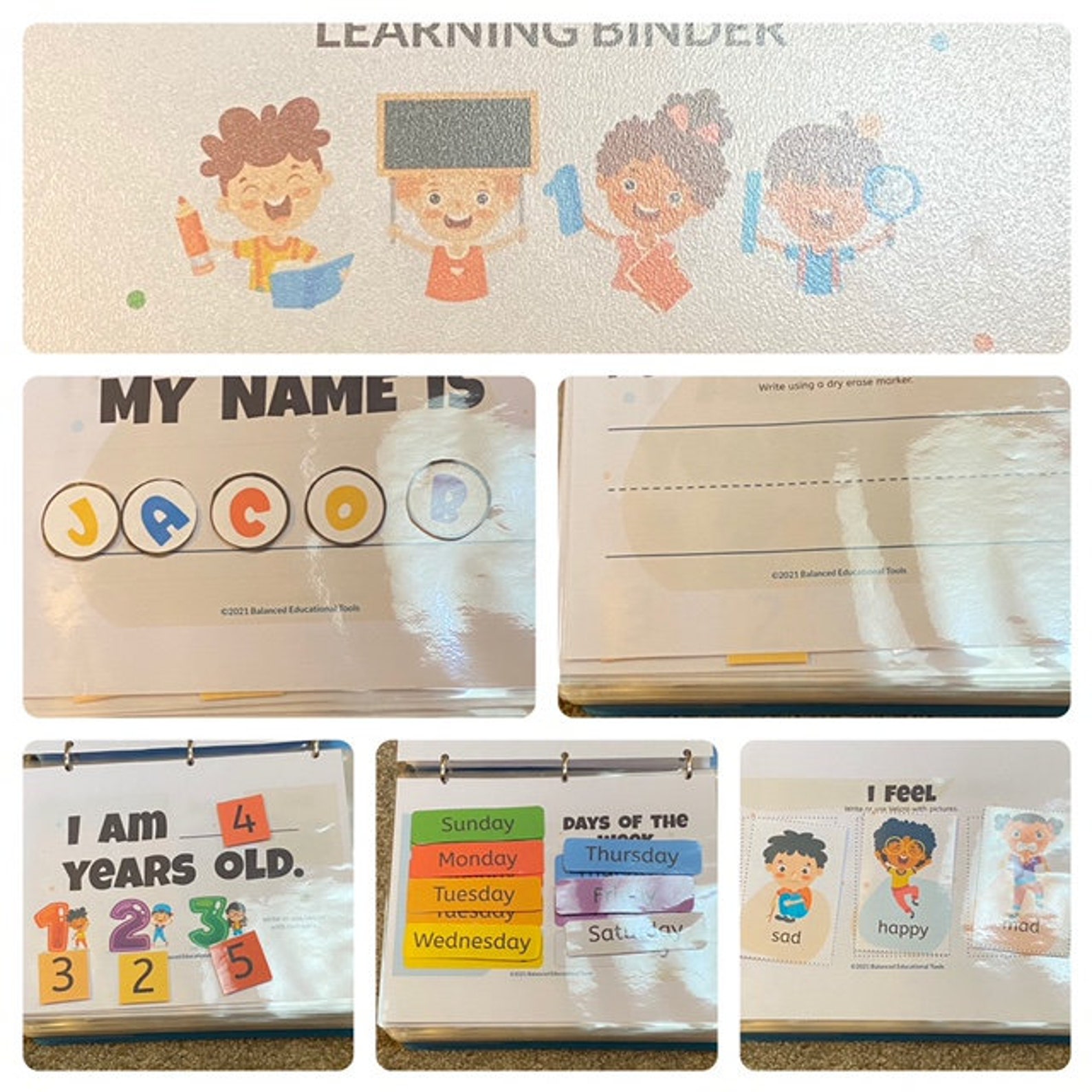 Interactive Preschool Learning Binder - Etsy