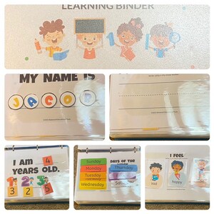 Interactive Preschool Learning Binder - Etsy