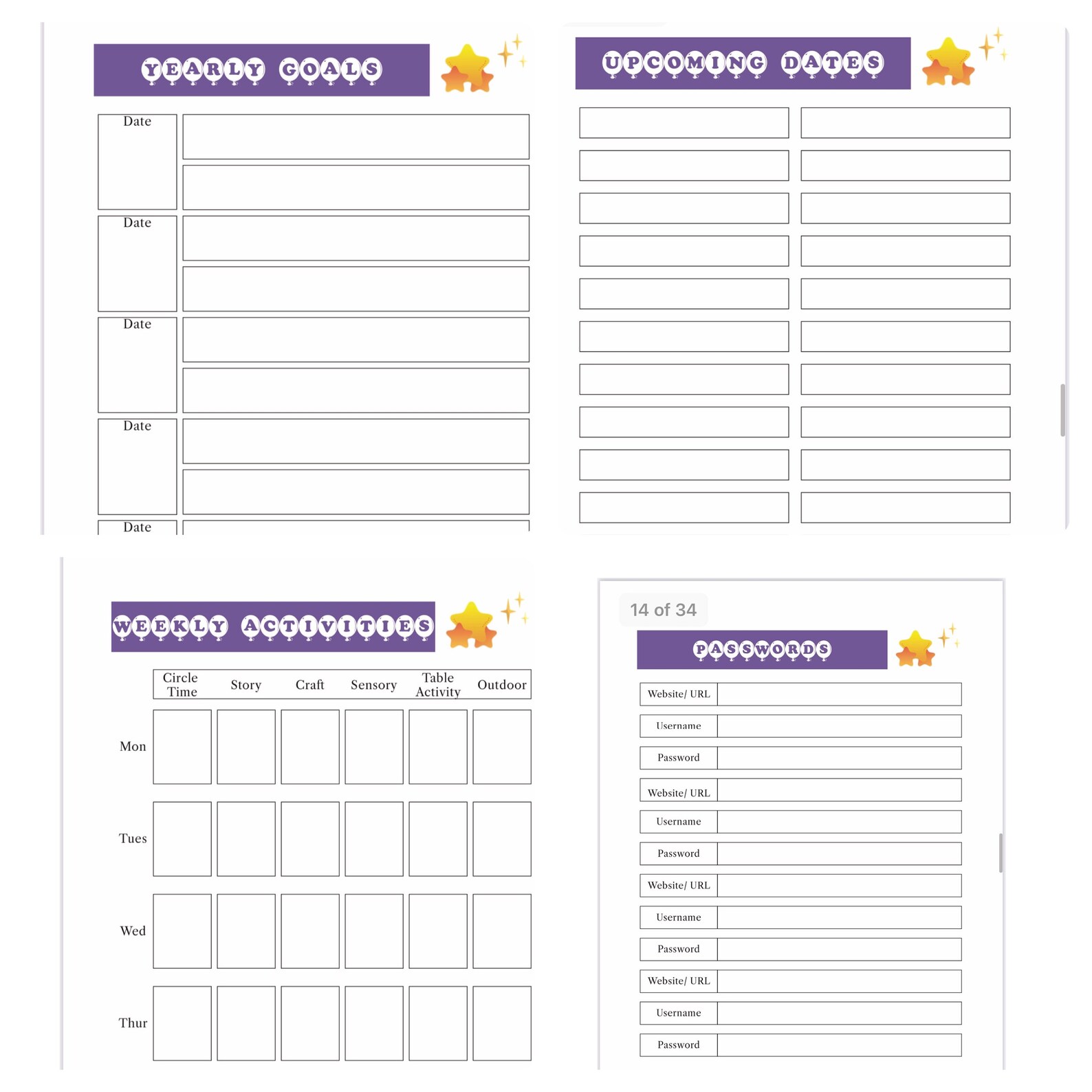 Ultimate Daycare Planner Digital - Etsy