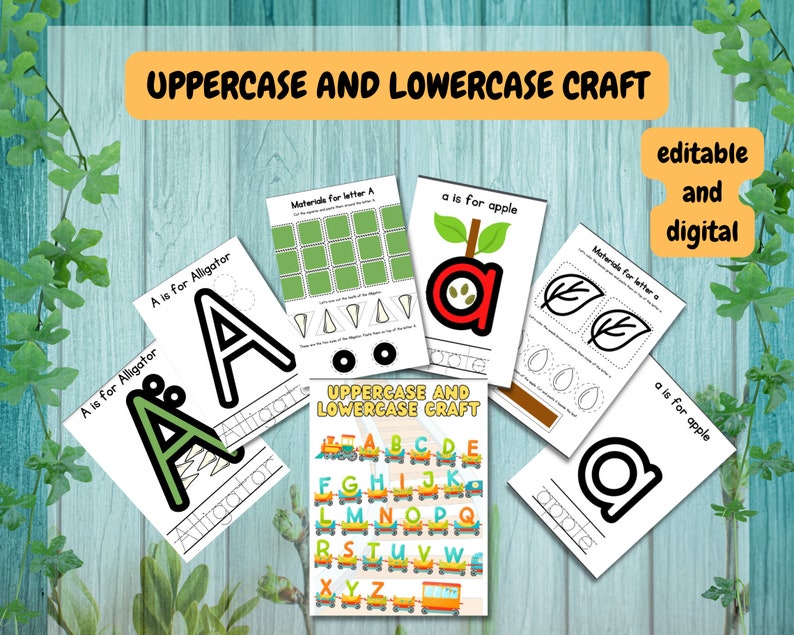 Upper Case and Lower Case Craft Activity Book / Perfect Craft for ...