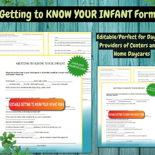 DAYCARE RATE INCREASE Form/editable/ Perfect for Daycare - Etsy