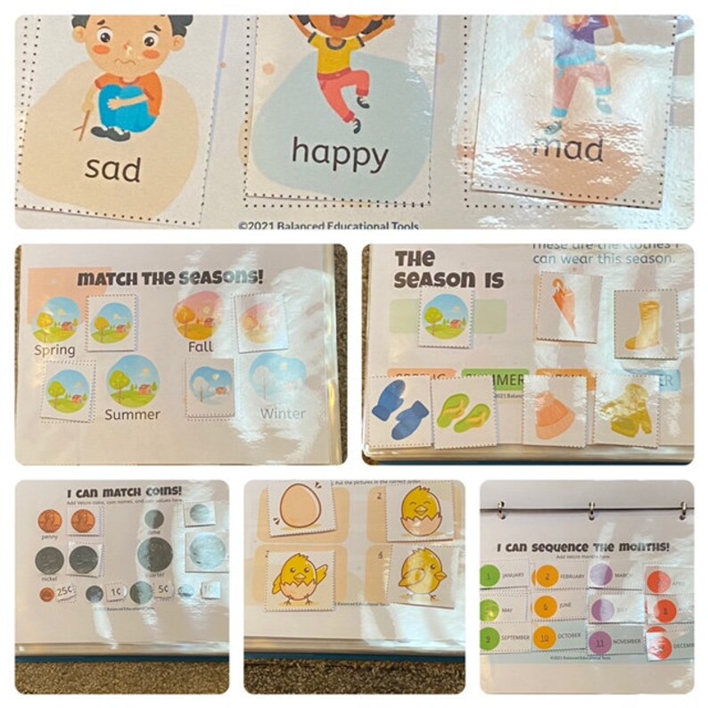 Interactive Preschool Learning Binder - Etsy