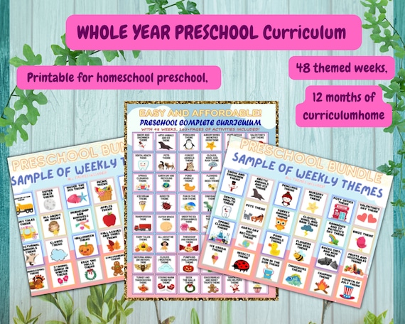 Printable Preschool Curriculum