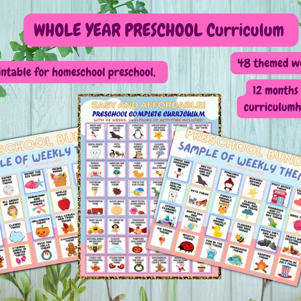Preschool Curriculum - Etsy