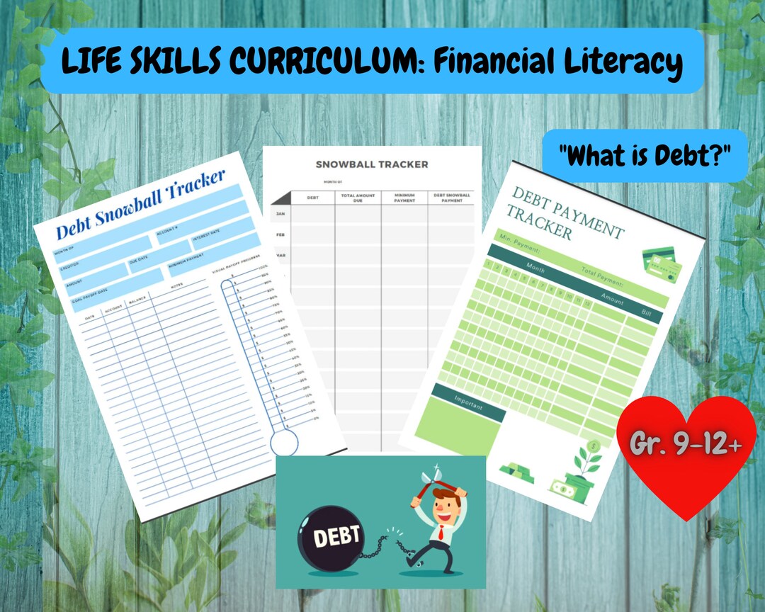 LIFE SKILLS CURRICULUM: Financial Literacy- "what is Debt?" Grades 9-12 ...
