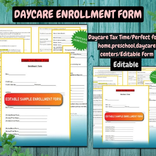 DAYCARE RATE INCREASE Form/editable/ Perfect for Daycare - Etsy