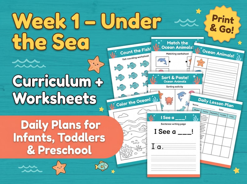 Summer Preschool Curriculum Bundle | Infant Toddler Lesson Plans ...