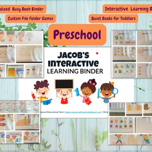 Interactive Preschool Learning Binder - Etsy