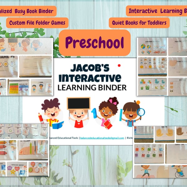 Preschool Learning Binder - Etsy