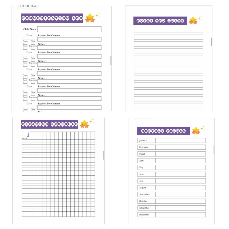 Ultimate Daycare Planner Digital - Etsy