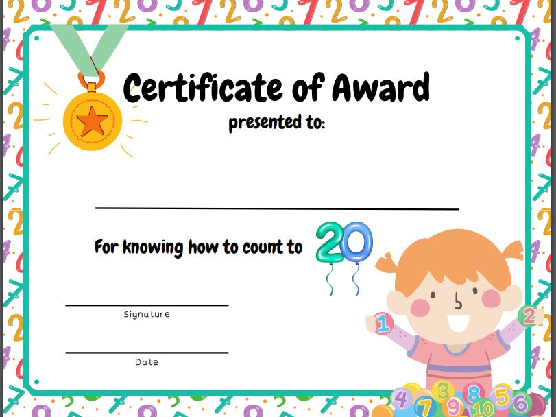 REWARD CERTIFICATE BUNDLE 9 Reward Certificates for Your - Etsy