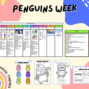 ANIMAL THEMES Printable Preschool Lesson Plan Bundle/perfect for ...