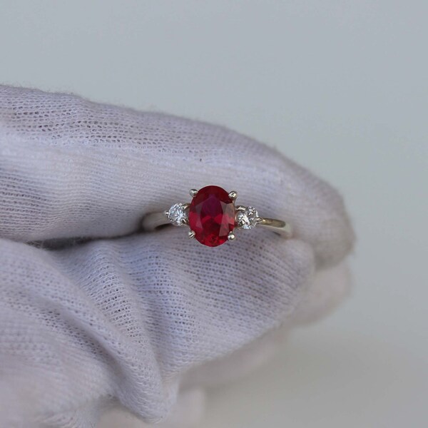 Lab Created Ruby Jewelry - Etsy