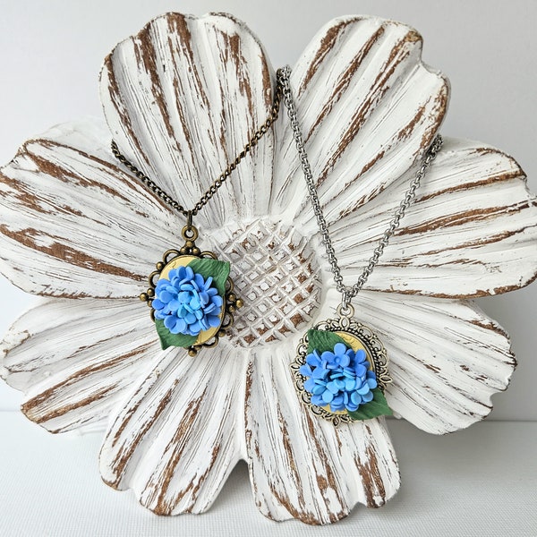 Hydrangea Necklace - Etsy