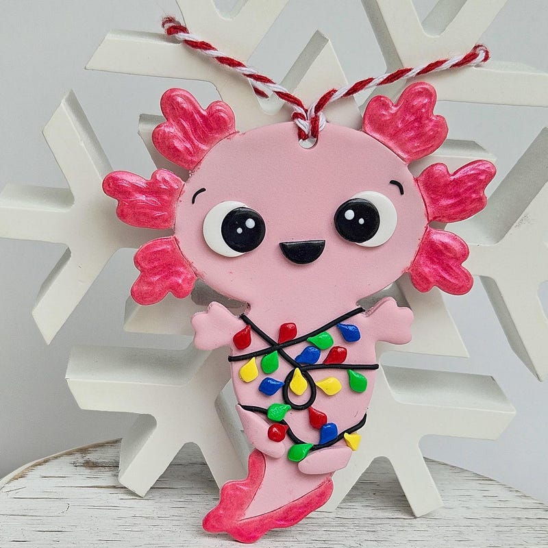 Christmas Axolotl - Etsy