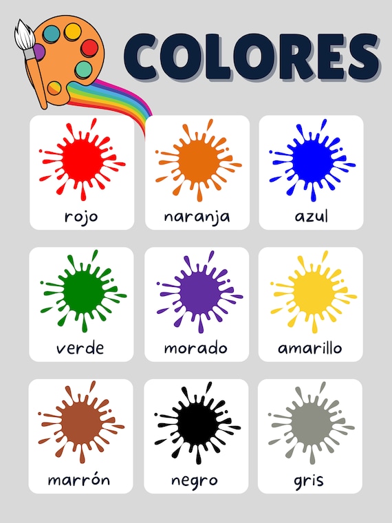 Spanish Colours Poster