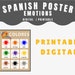 Spanish Colors Digital Poster | Beginner Vocabulary Spanish Classroom ...