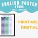 English Verb Tenses, Irregular Verbs, English Grammar Poster, Classroom ...