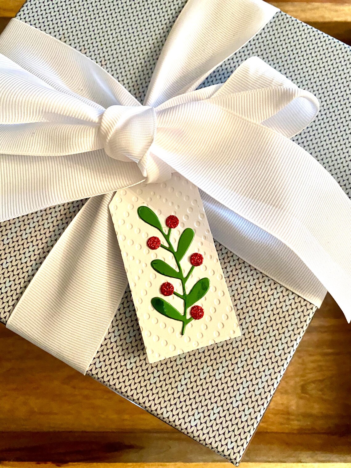 Christmas Gift Tags, Holiday Gift Tags, Holly Branch Gift Tags ...