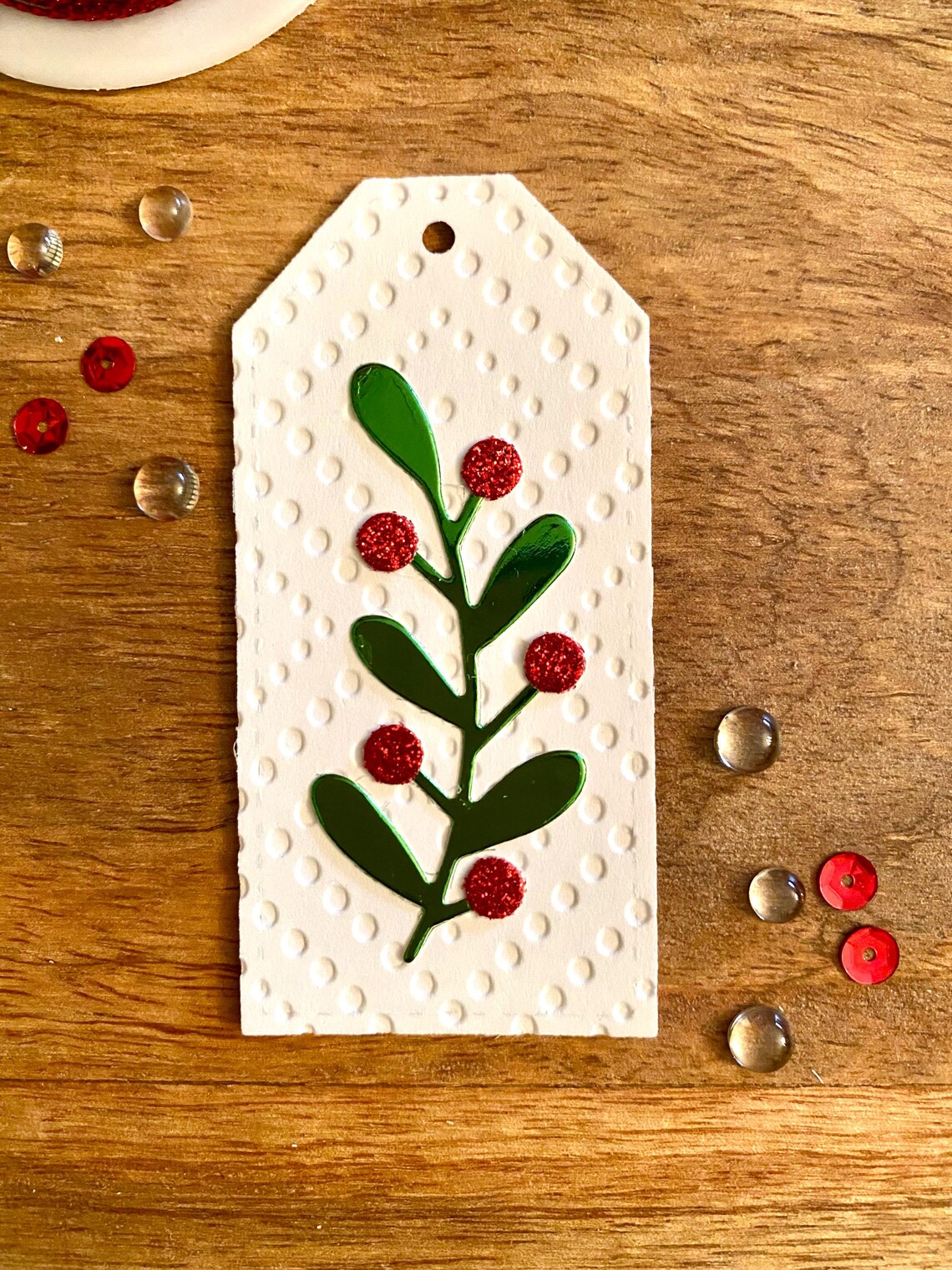 Christmas Gift Tags, Holiday Gift Tags, Holly Branch Gift Tags ...