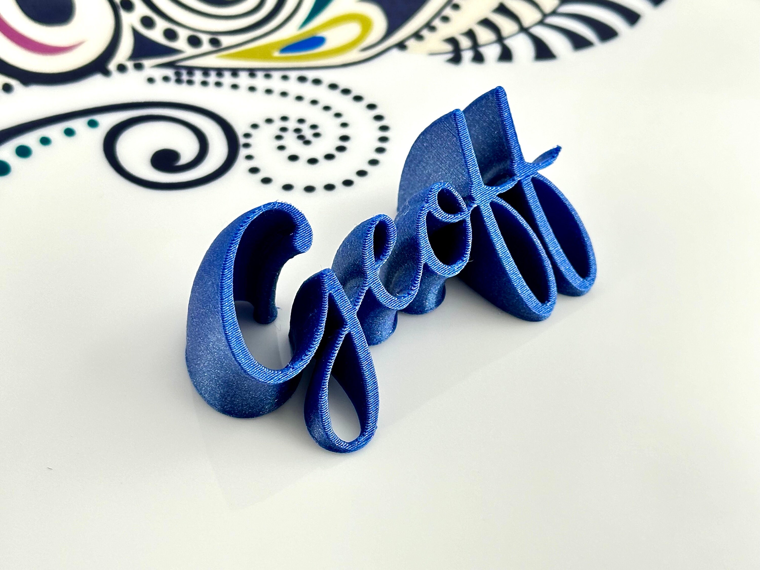 3D Names Cards for Wedding, Navy Blue Sparkle 3D Name Tag, Custom ...