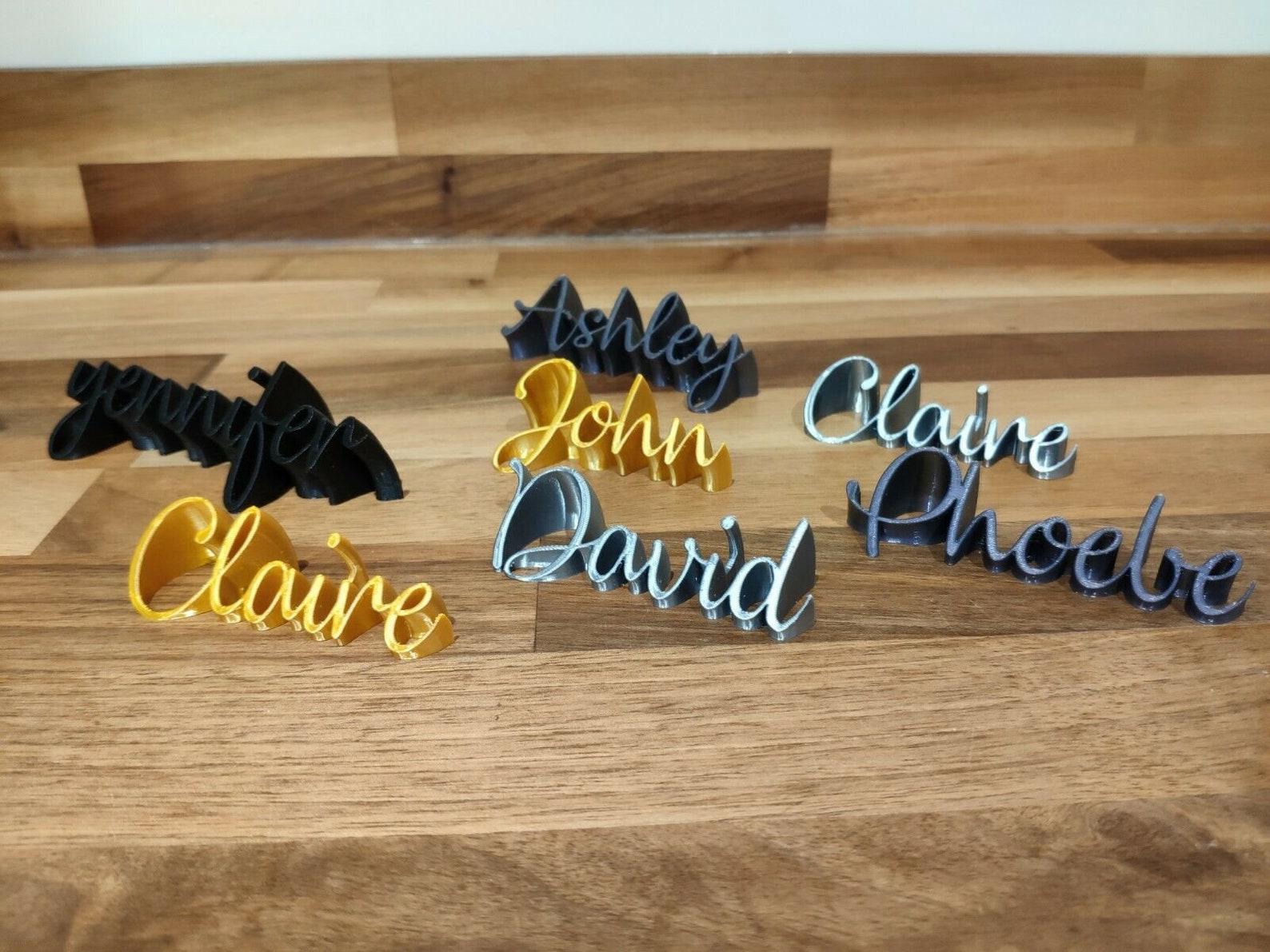 3D Names Cards for Wedding 3D Name Tag Custom Wedding Names - Etsy