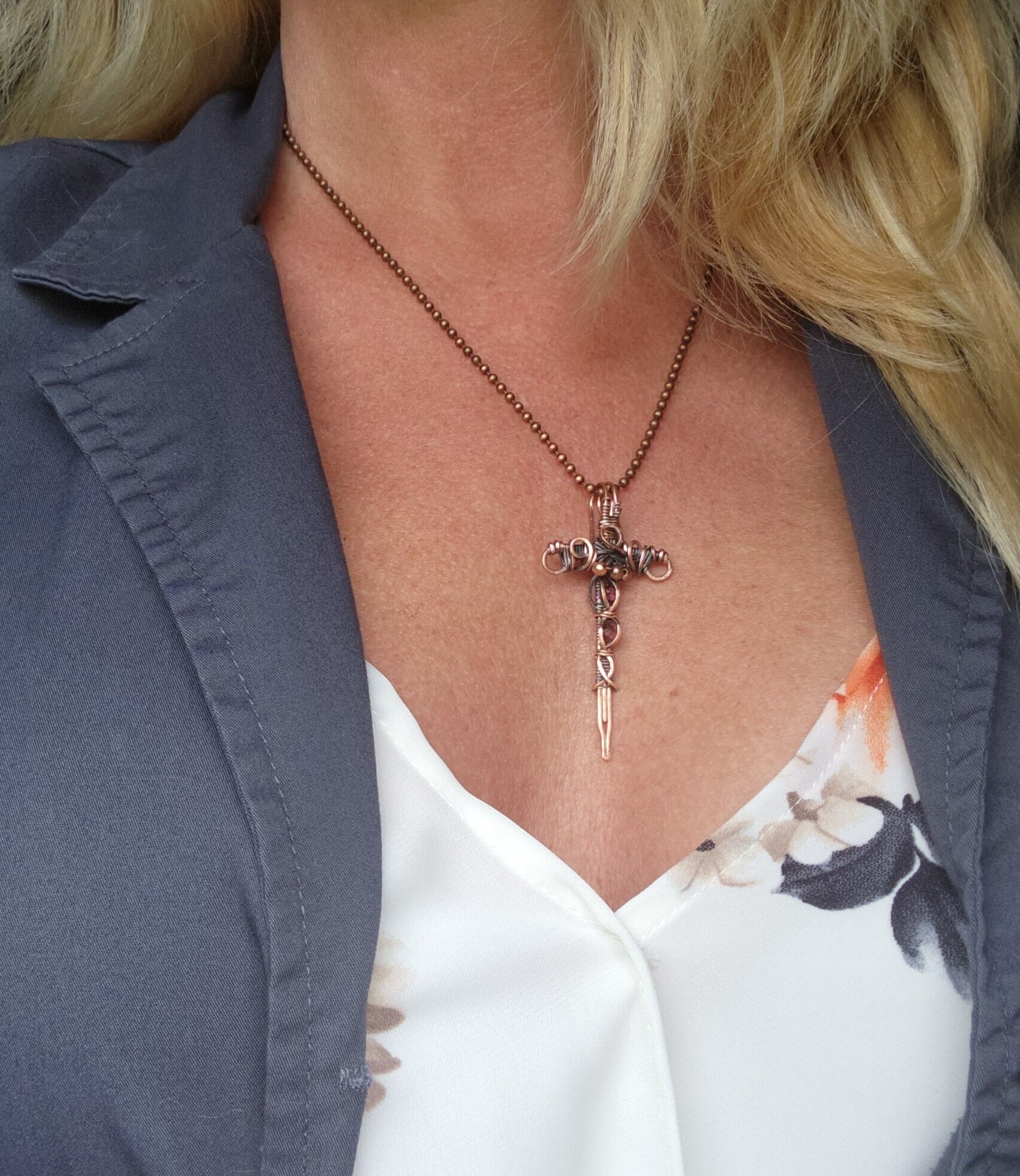 Swarovski Crystal Garnet Sword Wire Wrapped Cooper and Garnet - Etsy