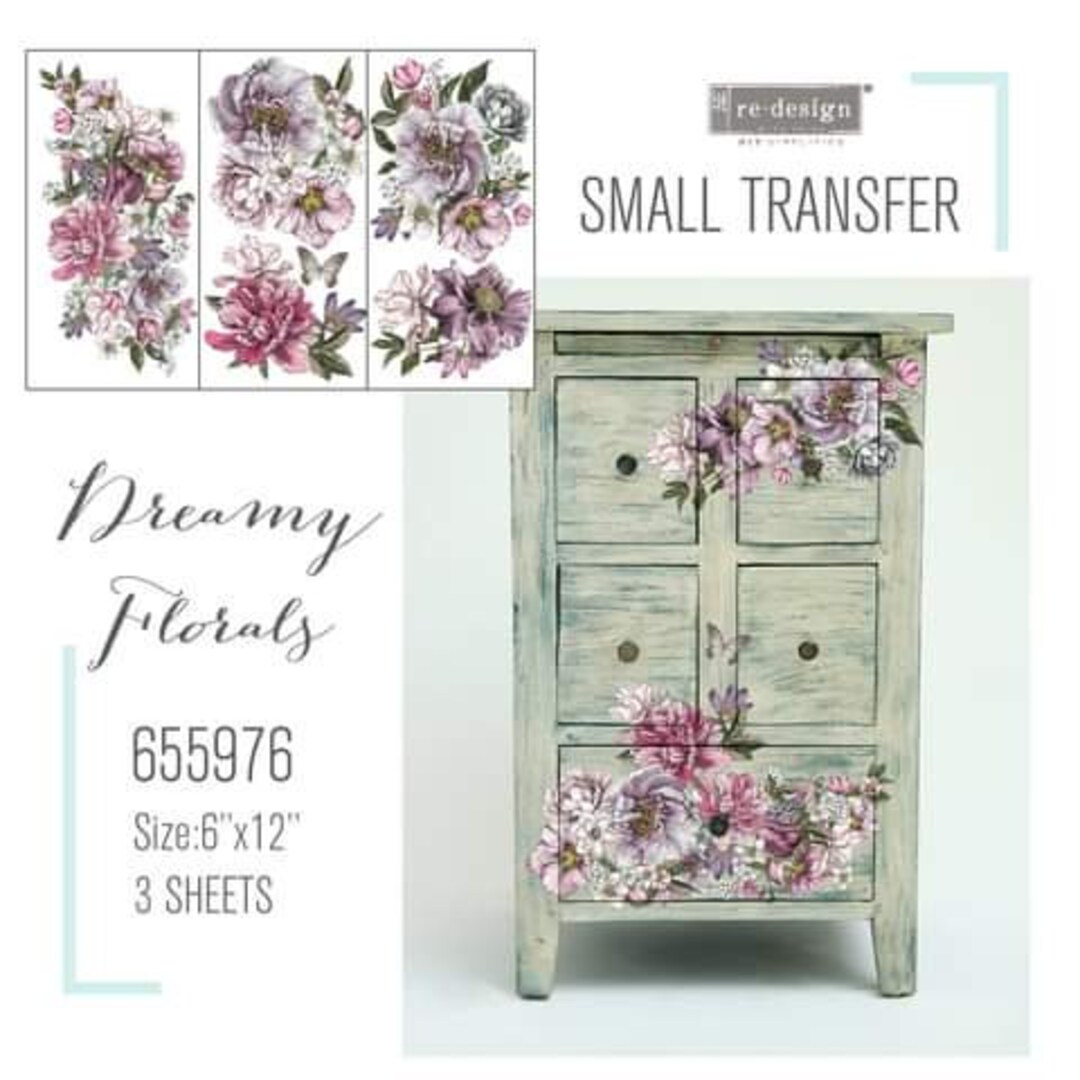 Redesign With Prima Small Transfer Dreamy Floral - Etsy