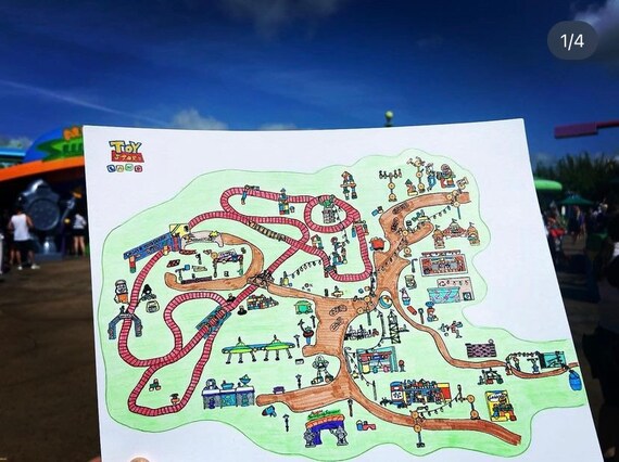 Amusement Park Map Coloring Page