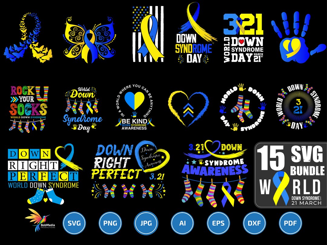Down Syndrome SVG PNG Bundle, Boy Down Syndrome Svg, Awareness Socks 21 ...