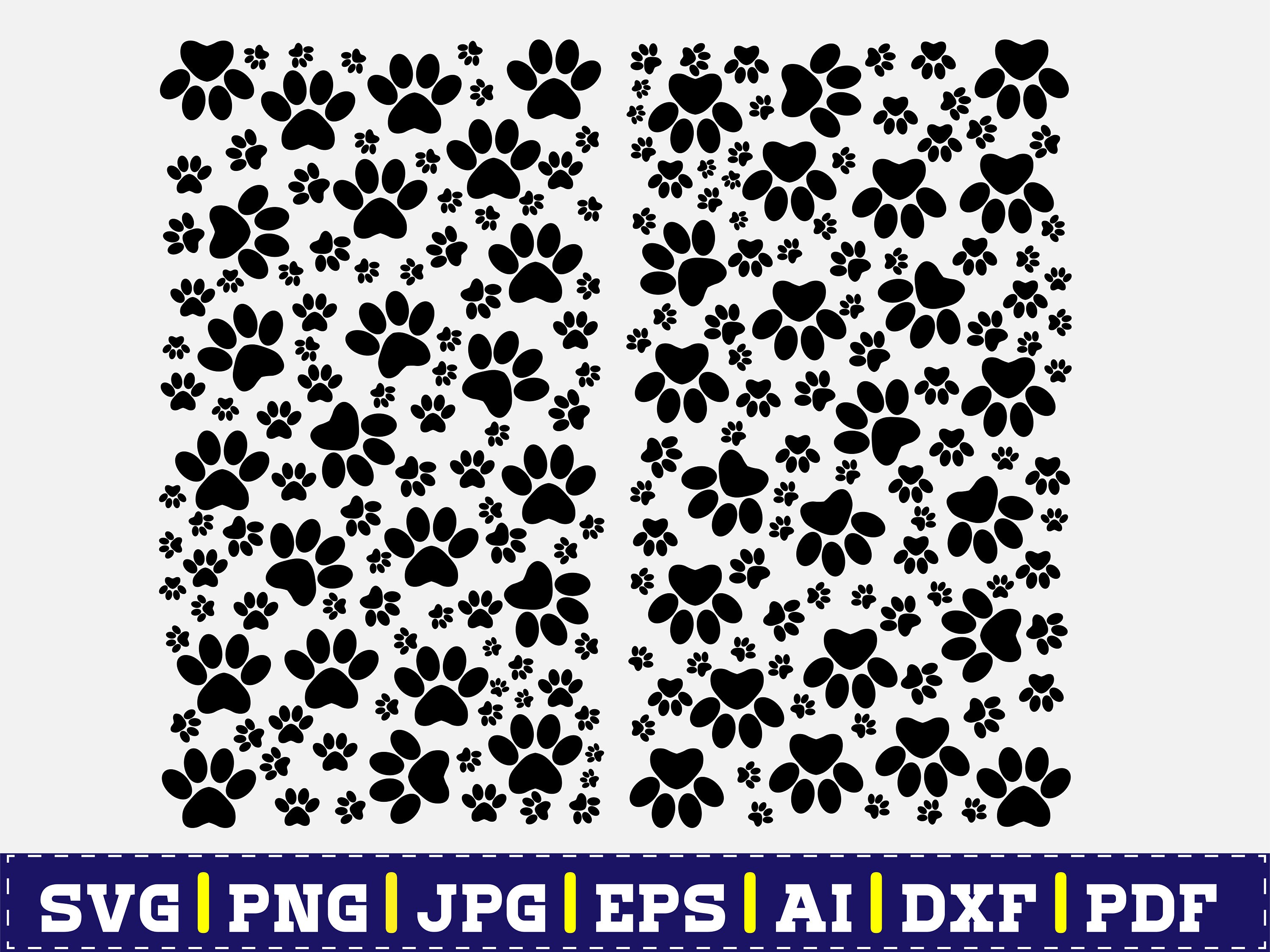 Dog Paw Print SVG Paw Pattern Svg Paw Print Svg Paw Svg - Etsy Canada