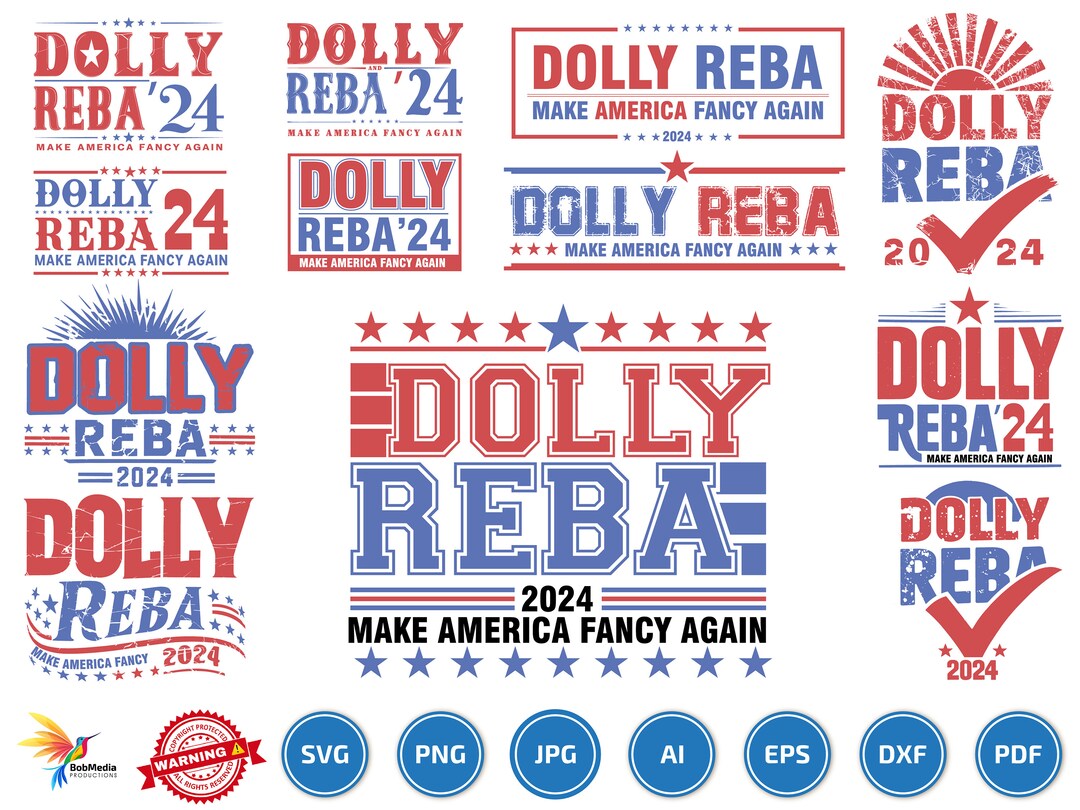 Dolly Reba Svg, Reba Svg, the Dolly Parton Reba, Funny Election Shirt ...