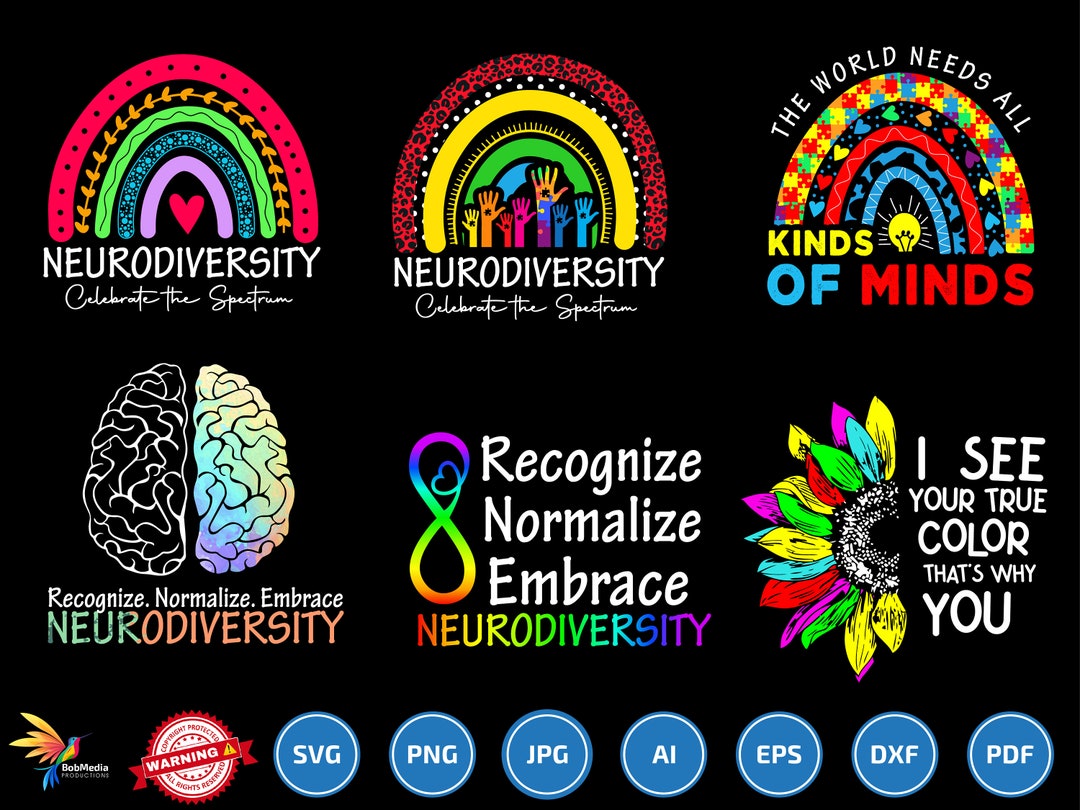 Neurodiversity svg, neurodiversity png, Autism Awareness Bundle Svg ...