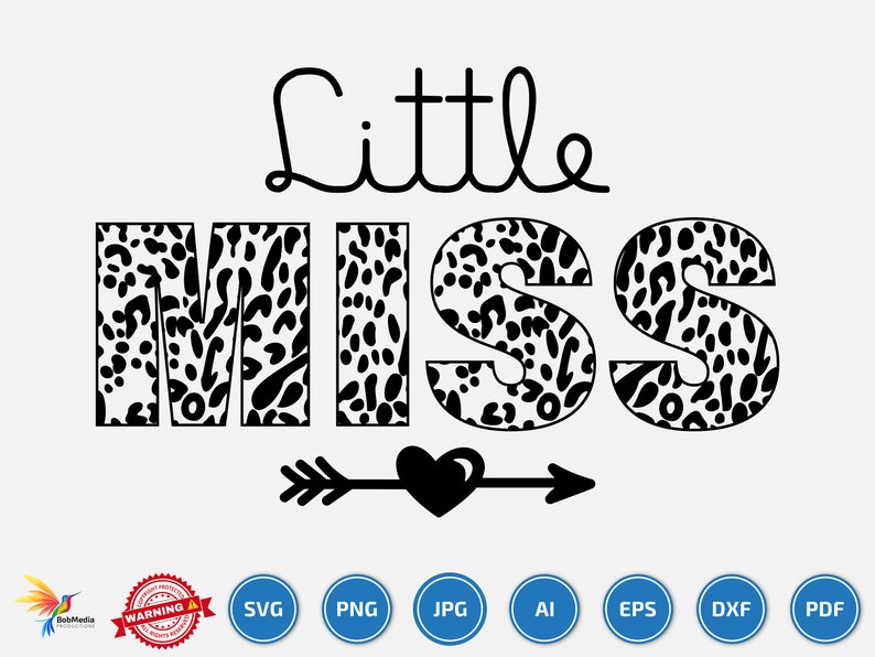 Little Miss Svg Png Bundle Little Miss Half Leopard Svg - Etsy